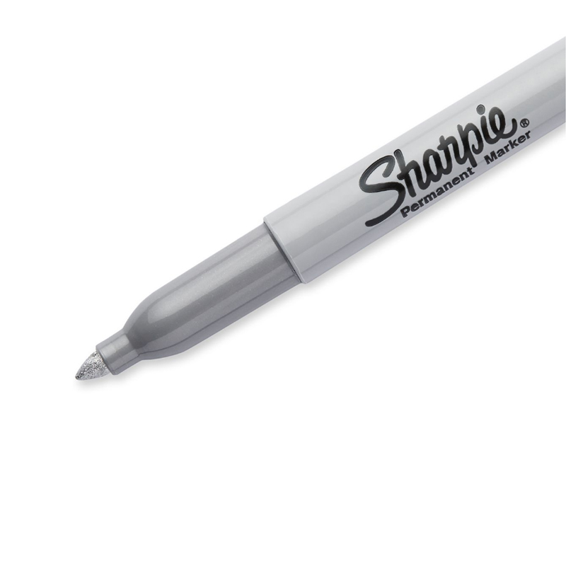 美国三福sharpie锐意39100银白色线缆光纤金属元件 电子产品打点标记 防水工业银色记号笔1mm-笔途网-Sharpie/三福39100 ...